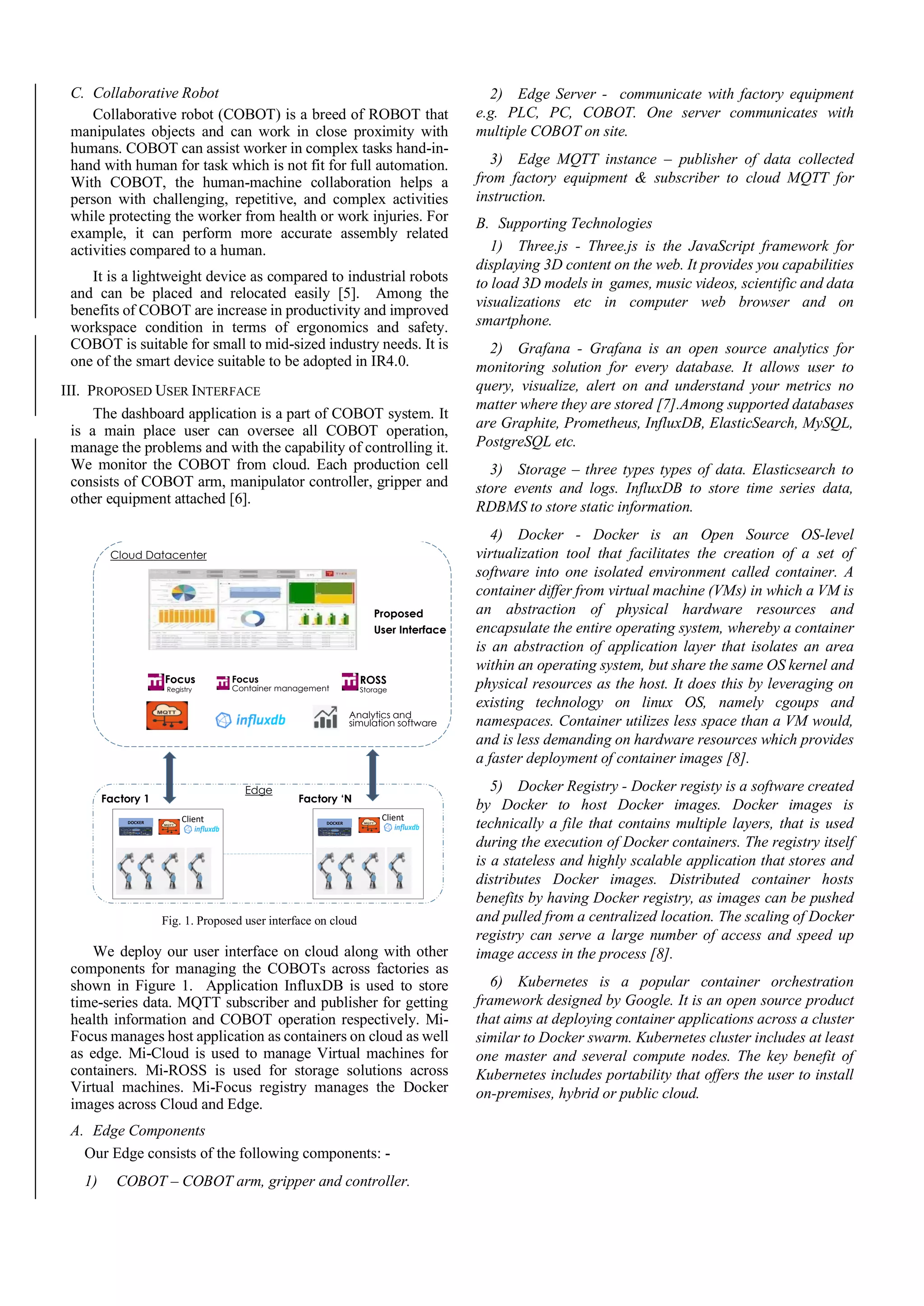 A unified dashboard for collaborative robot management system | PDF