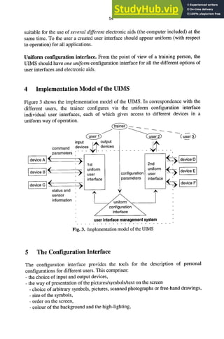 A Uniform Control Interface For Various Electronic Aids | PDF