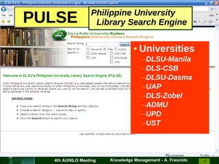 Knowledge Management: the De La Salle University-Manila Library’s ...