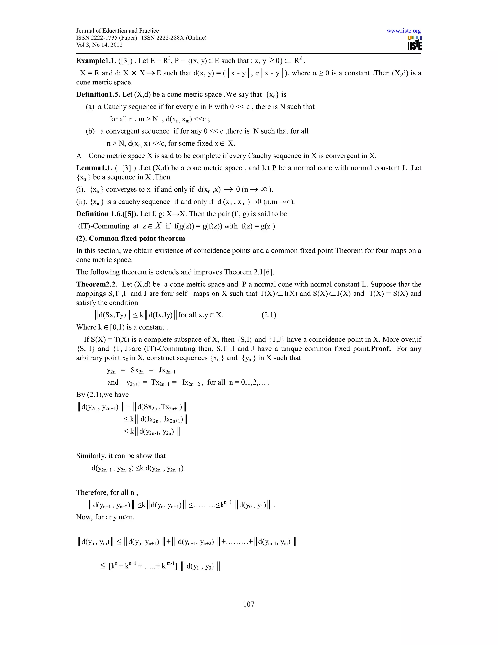 A unique common fixed point theorem for four | PDF