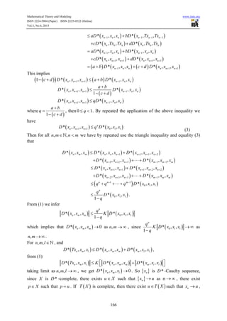 A unique common fixed point theorems in generalized d | PDF