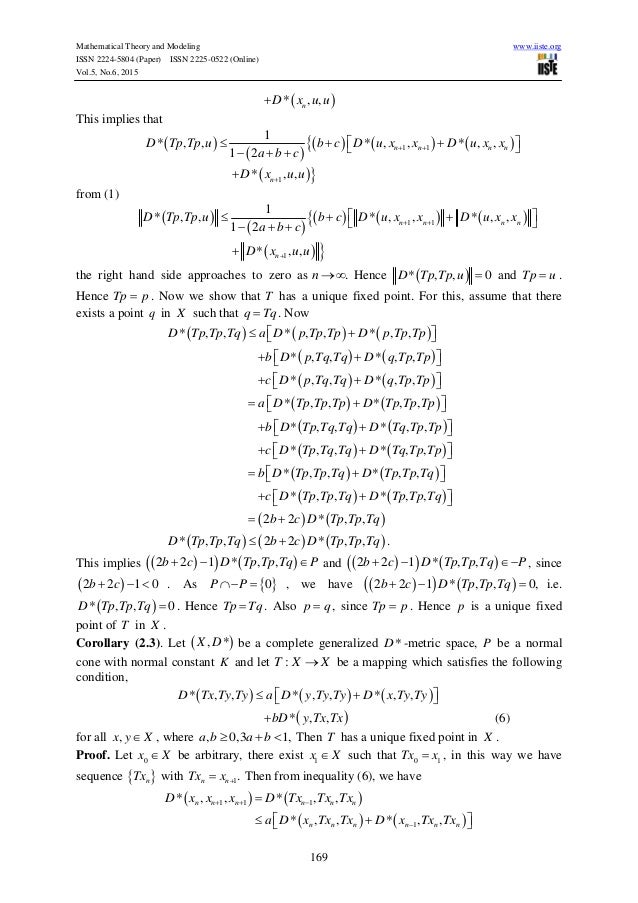 A Unique Common Fixed Point Theorems In Generalized D