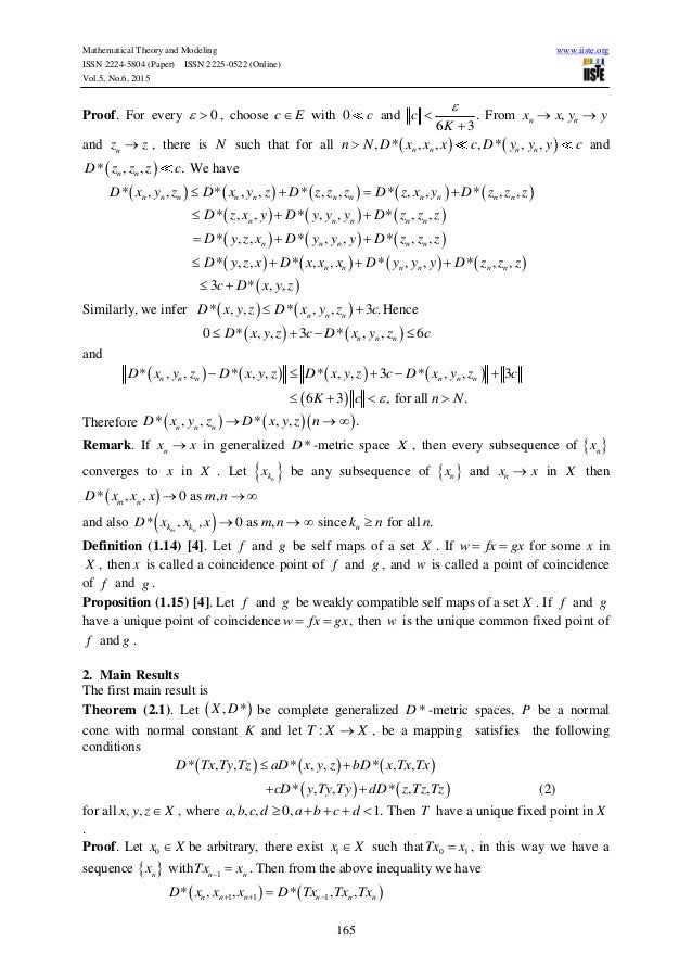 A Unique Common Fixed Point Theorems In Generalized D