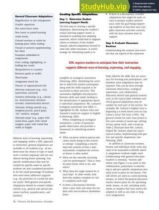 A Unit-Based Approach To Adaptations In Inclusive Classrooms | PDF