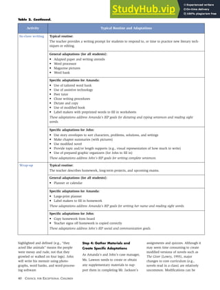 A Unit-Based Approach To Adaptations In Inclusive Classrooms | PDF