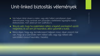 A unit linked életbiztosítás | PPT