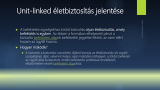 A unit linked életbiztosítás | PPT