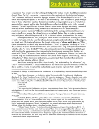 A Unity That Requires Diversity A Brief Exegetical Overview Of 1 Corinthians 12 12-31 | PDF