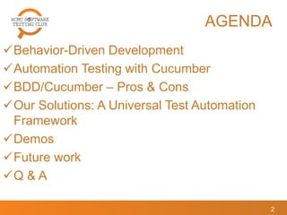 A Universal Automation Framework based on BDD Cucumber and Ruby on ...