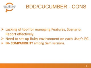 A Universal Automation Framework based on BDD Cucumber and Ruby on Rails - Pham Quoc Anh | PPT
