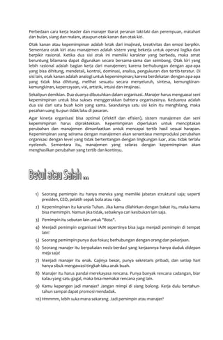 Leader atau Manajer | PDF