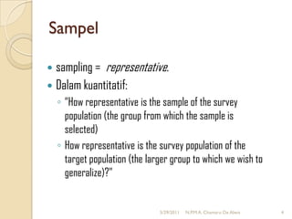 Sampel buat Penelitian Kualitatif | PDF