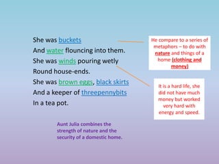Notes on the Poem Aunt Julia by Norman McCaig | PDF