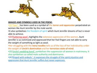 AUNT JENNIFER_S TIGERS PPT.pdf class 12 flamingo poem | PDF