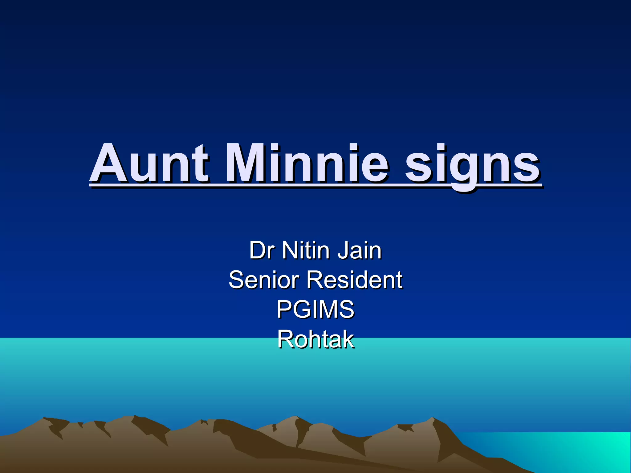 Radiology signs | PPT