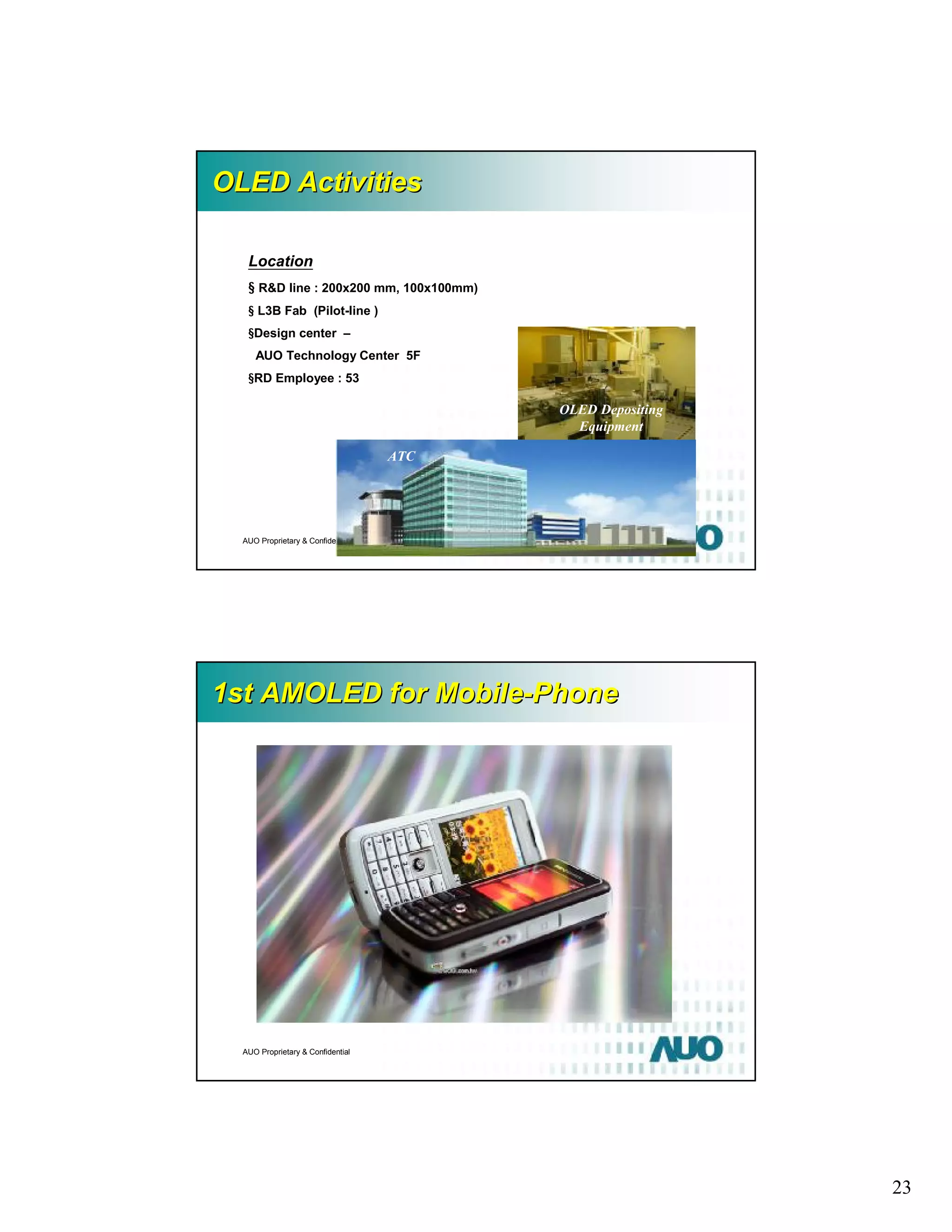 Auo Oled Manufacturing | PDF