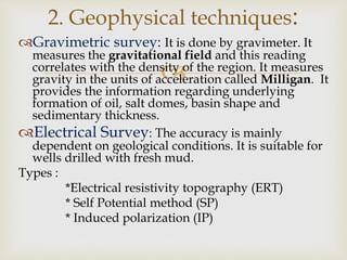 Oil exploration (Basics) | PPTX