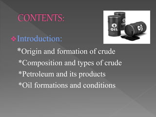 Oil exploration (Basics) | PPTX