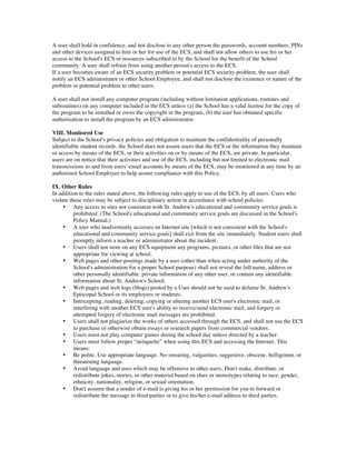 Computer Acceptable Use Policy | PDF