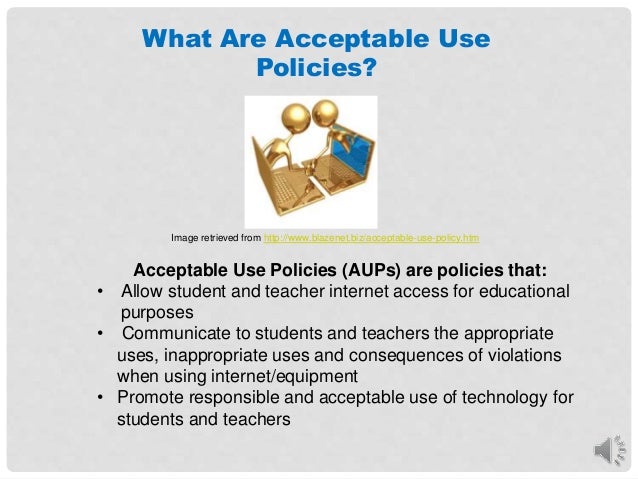 A Guide to Acceptable USe Policies in Education