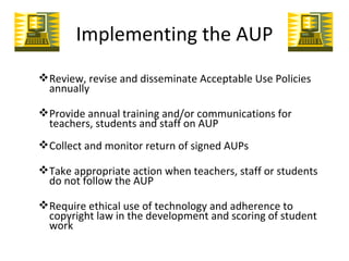 Acceptable Use Policy - CTAP Training | PPT