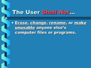 USD458 AUP Presentation | PPT