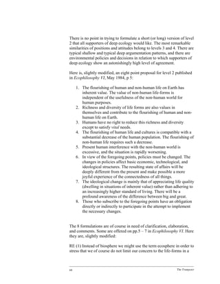 The Basics of Deep Ecology | PDF