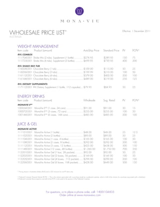 Au price list 12-01-11_eng | PDF