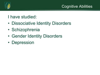 ePortfolio for Forensic Psychology | PPTX