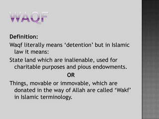 Waqf | PPTX