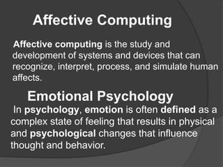 Multi-layer affective computing model based on emotional psychology | PPT