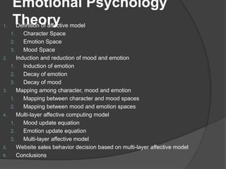 Multi-layer affective computing model based on emotional psychology | PPT