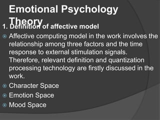Multi-layer affective computing model based on emotional psychology | PPT
