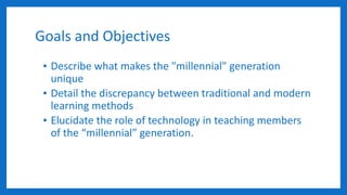 Teaching millennials from perspective of a millennial | PPT