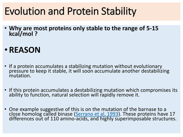 protein stability | PPTX