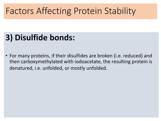 protein stability | PPT | Free Download