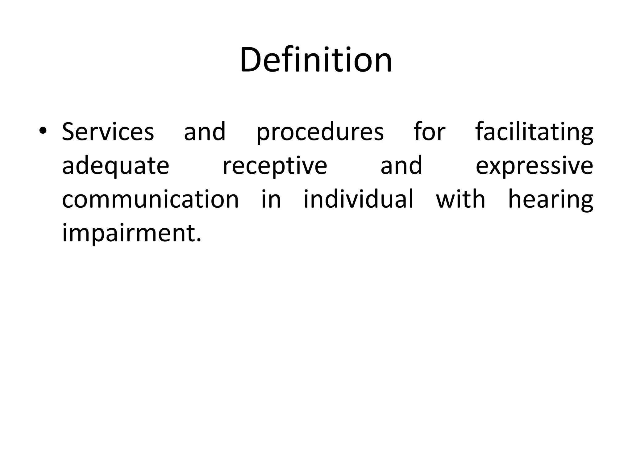 Aural rehabilitation | PPTX