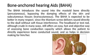 Aural rehabilitation it's components and different types of hearing ...