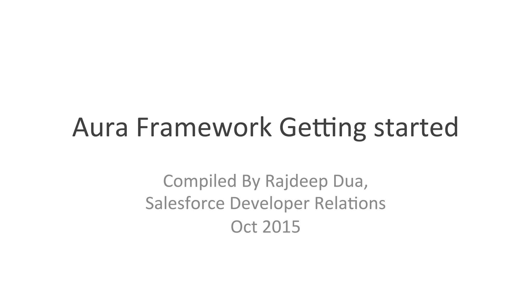 Aura Framework Overview | PDF