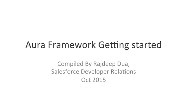 Aura Framework Overview | PDF | Web Development | Internet