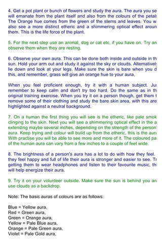 Auras the easy way to read auras | PDF | Eye and Vision Conditions ...