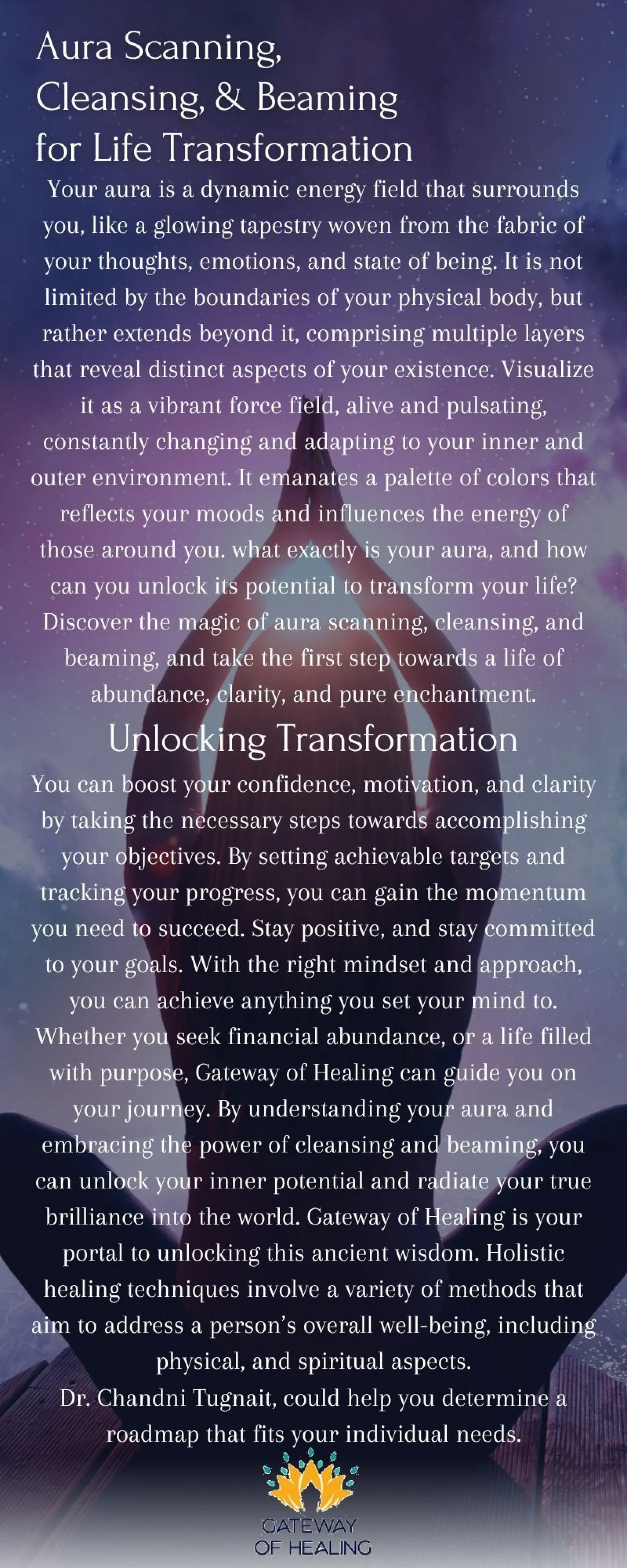 Aura Scanning, Cleansing, & Beaming for Life Transformation | PDF
