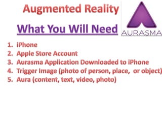 Aurasma iPhone App: An Easy to Use Tutorial | PPT