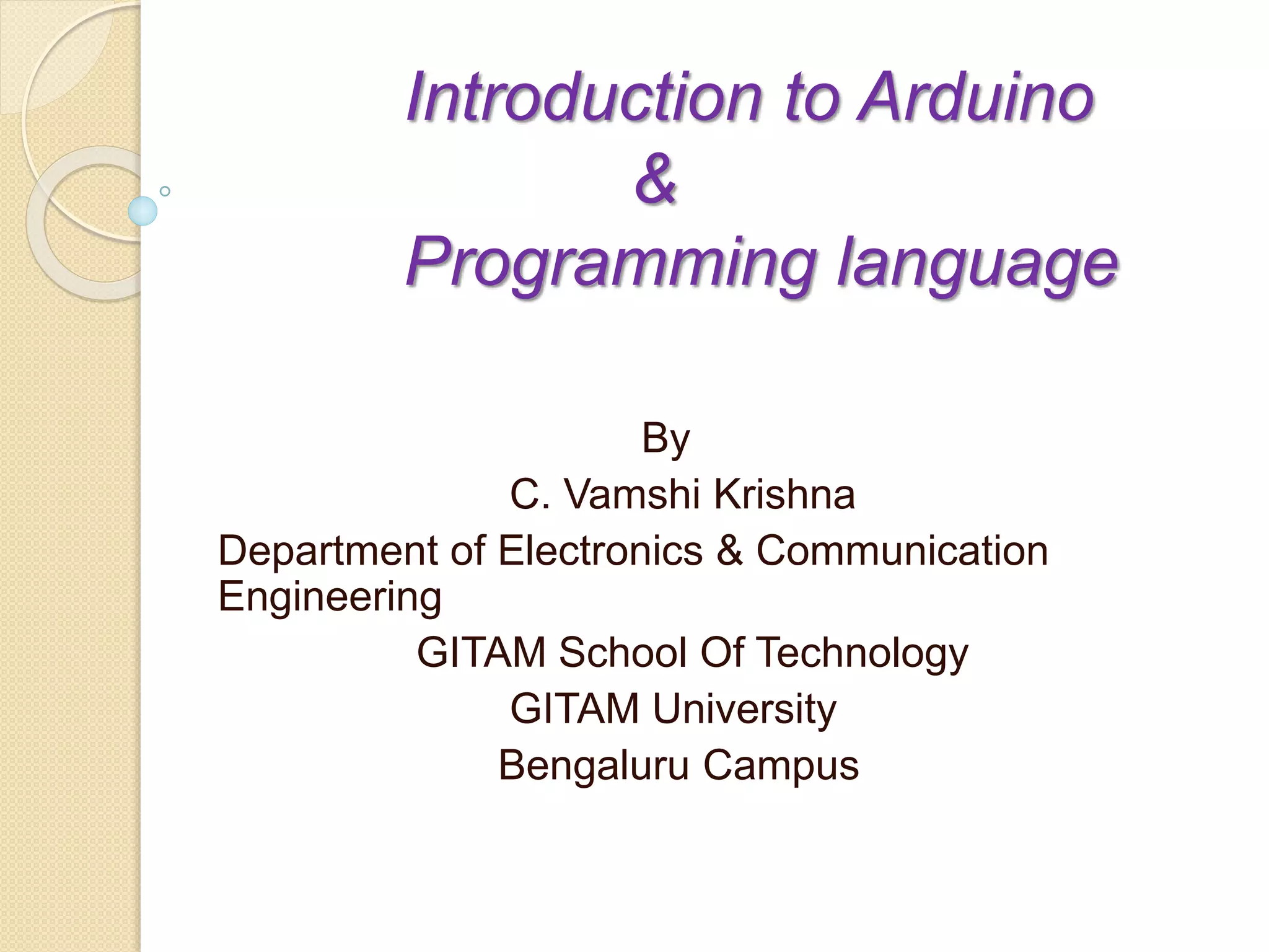 Aurdino presentation | PPTX