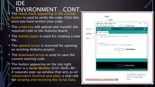 Arduino: On-board components description, IDE and Programming | PPTX
