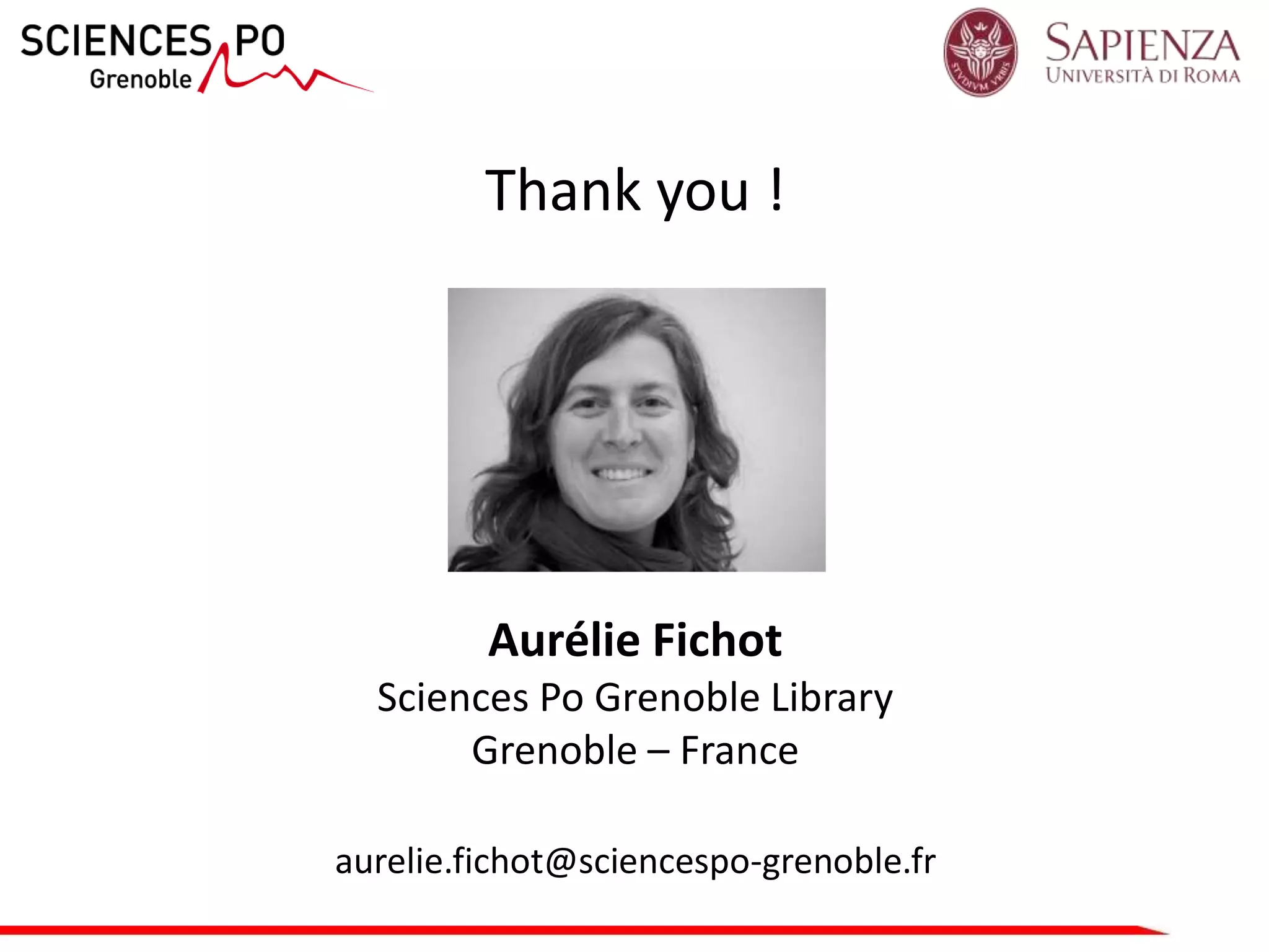 Sciences Po Grenoble library and Research, France | PPT