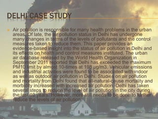 air pollution with case study | PPT