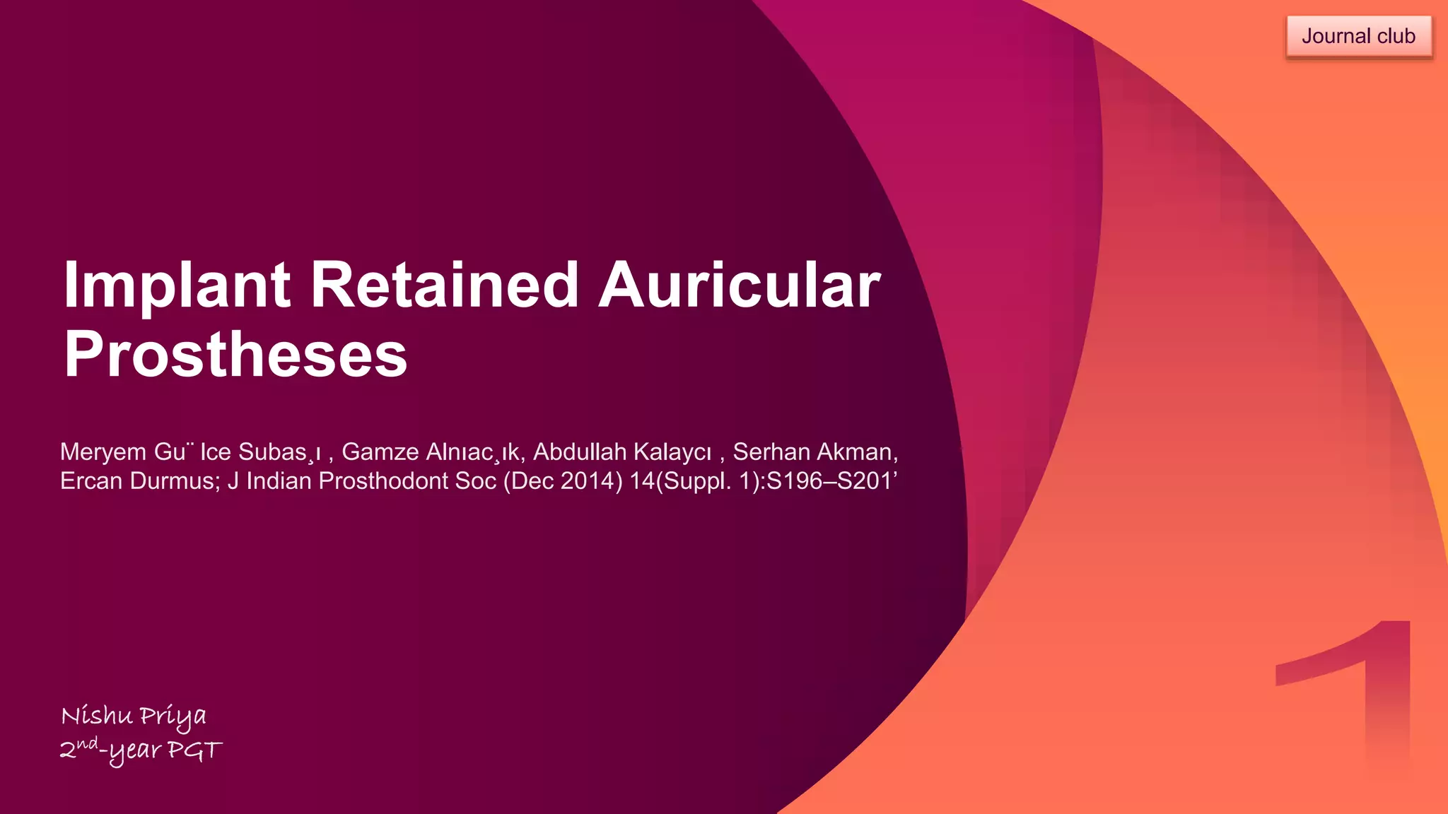 Auricular prosthesis.pptx