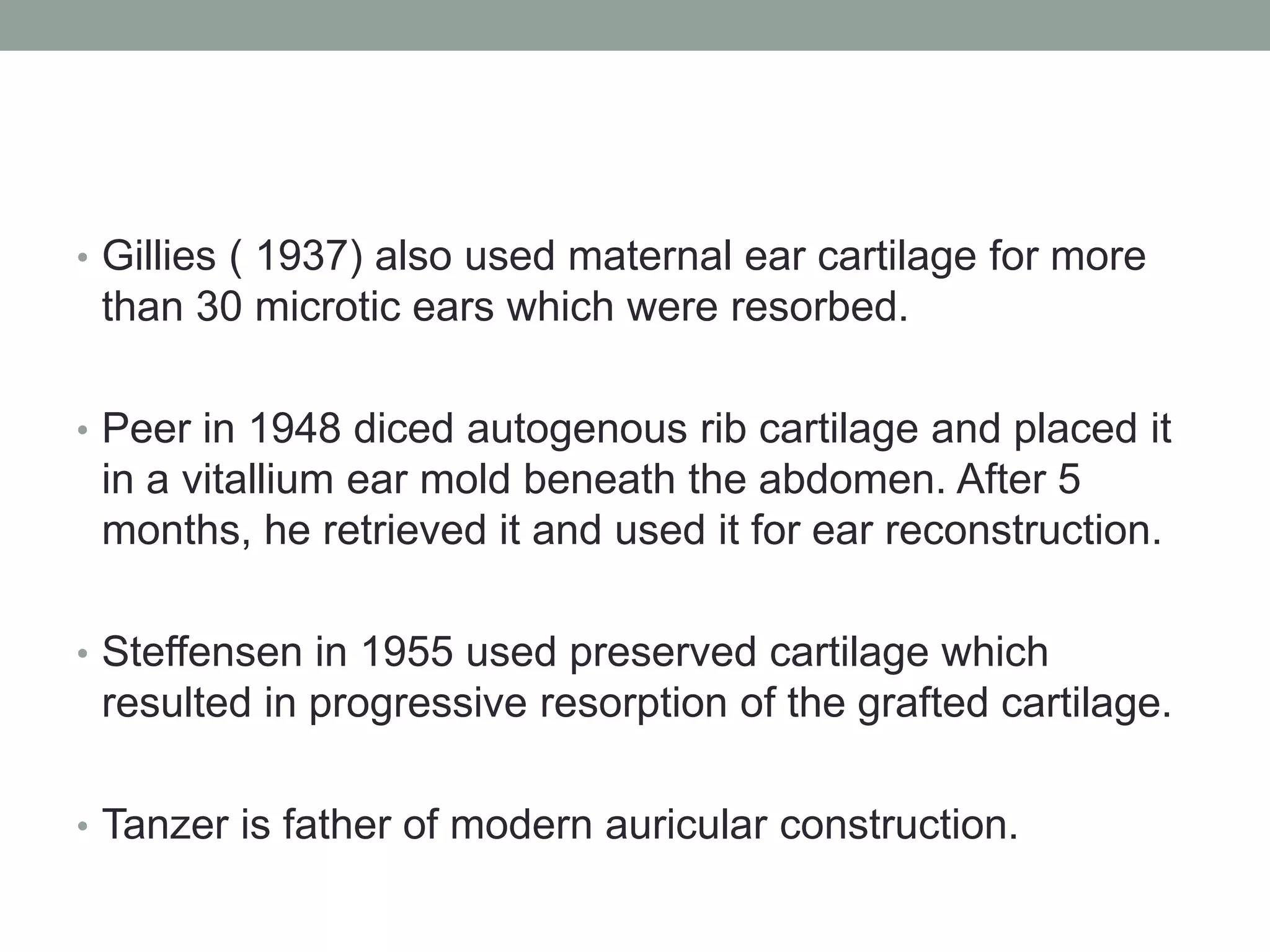 Auricular reconstruction | PPTX