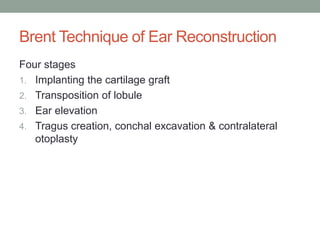 Auricular reconstruction | PPTX